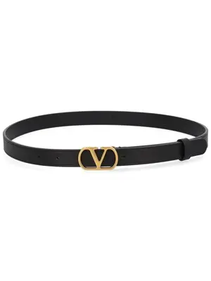 Valentino Garavani V-logo Signature Belt - Black