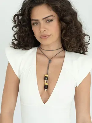 BY LILLA Toucan Lariat Necklace
