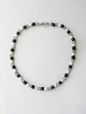 BY LILLA Onyx Necklace - Multi
