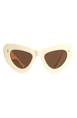 JW Anderson 49mm Butterfly Sunglasses - Off White
