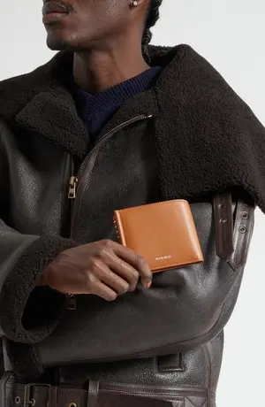 JW Anderson Loafer Leather Bifold Wallet - Tan