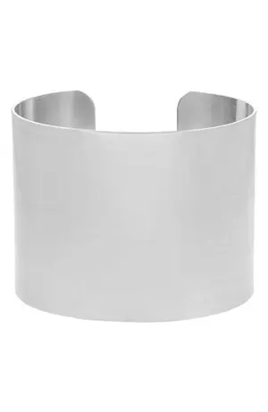 MARLYN SCHIFF Camilla Wide Cuff Bracelet - Silver