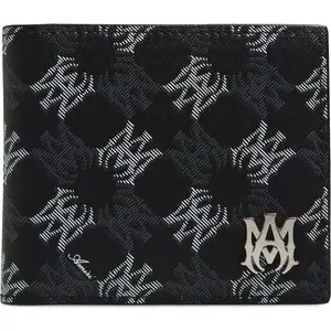Amiri Ma Quad Coated Canvas Bifold Wallet - Black
