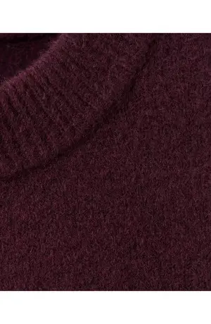 Mango Mariano Crewneck Sweater - Maroon