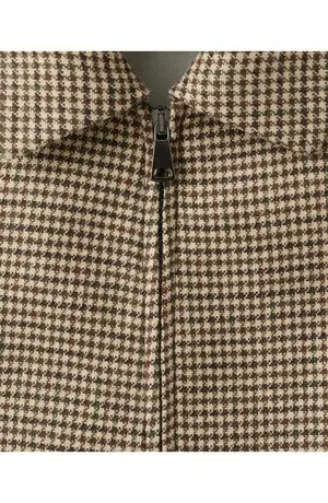 Mango Gina Houndstooth Microcheck Jacket