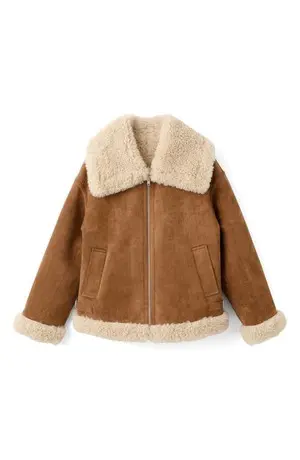 Mango Adriana Faux Shearling Jacket