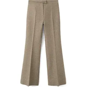 Mango Gina Houndstooth Microcheck Pants