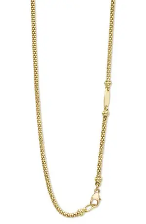 Lagos 18k Popcorn Caviar Chain Necklace