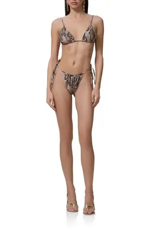 AFRM Capri Triangle Bikini Top - Sand Serpent