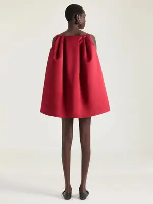 Givenchy Sliced Mini Dress With Cape