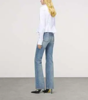 Alexander McQueen Cotton Pleated Blouse