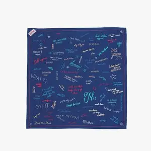 MOTHER The Scarf It Down Gibberish - Navy
