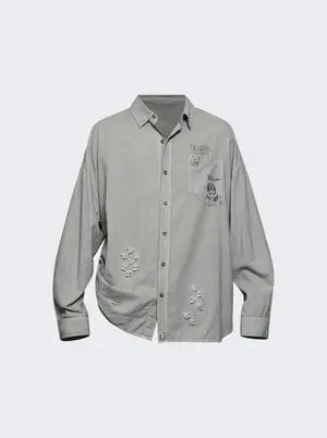 PALY Eternal Youth Oversized Dress Shirt - Grey
