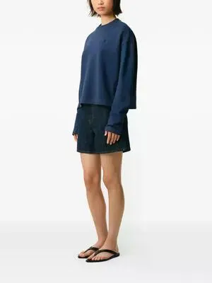 AMI Paris De Coeur Cropped Sweatshirt