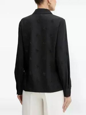 Guess Beaded Collared Blouse