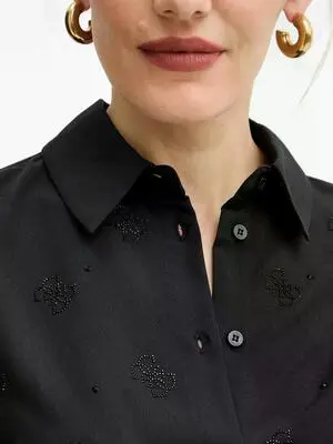 Guess Beaded Collared Blouse