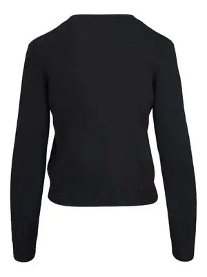 LISA YANG Round-neck Long-sleeve Sweater - Black