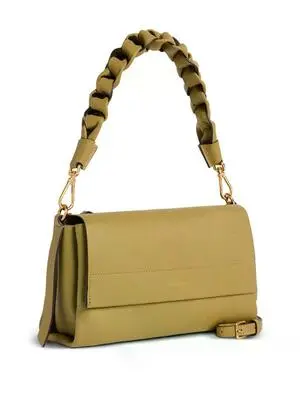 COCCINELLE Grained Texture Shoulder Bag - Green