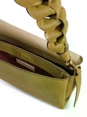 COCCINELLE Grained Texture Shoulder Bag - Green