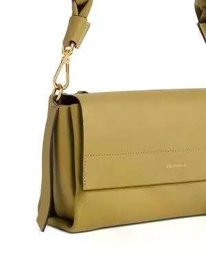 COCCINELLE Grained Texture Shoulder Bag - Green