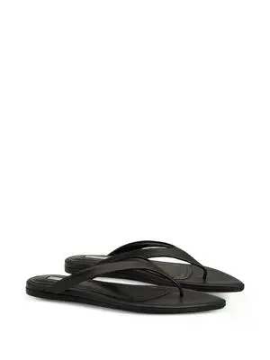 AMI Paris Pointed-toe Flat Sandals - Black