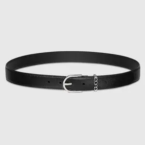 Gucci Belt With Stirrup Buckle - Black