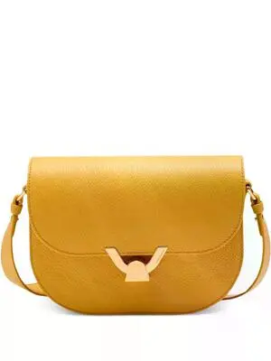 COCCINELLE Dew Leather Crossbody Bag - Yellow