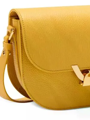 COCCINELLE Dew Leather Crossbody Bag - Yellow