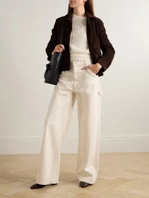 MOTHER The Chisel Sneak High-rise Straight-leg Jeans - Neutrals