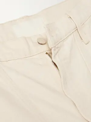 MOTHER The Chisel Sneak High-rise Straight-leg Jeans - Neutrals