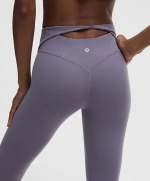 Lululemon Align No Line™ High-Rise Twist 25" Tights Grape Mist