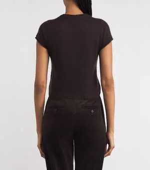 ME+EM Wool-cashmere-silk Knitted T-shirt - Brown