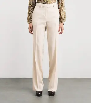 Etro Wool Wide-leg Trousers