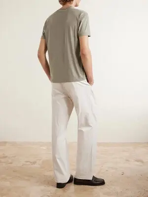 TOM FORD Lyocell And Cotton-blend T-shirt - Green