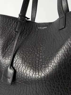 Saint Laurent Full-grain Leather Tote Bag
