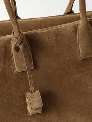 Saint Laurent Suede Duffle Bag - Brown