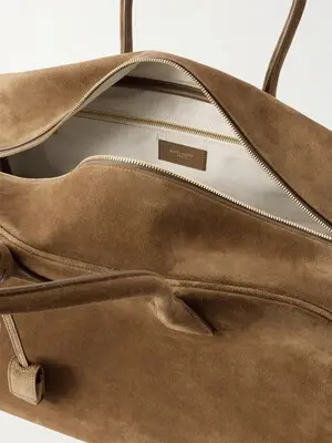 Saint Laurent Suede Duffle Bag - Brown