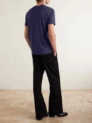 TOM FORD Lyocell And Cotton-blend T-shirt - Blue