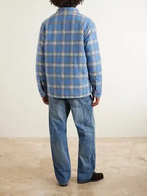 Polo Ralph Lauren Padded Checked Wool-blend Overshirt
