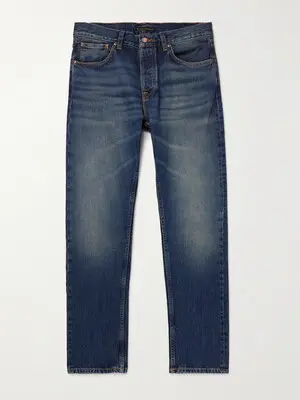 Nudie Jeans Slim Leg Bottoms For Men