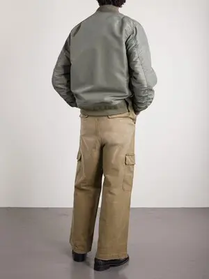 Sacai Padded Nylon-twill Bomber Jacket - Green