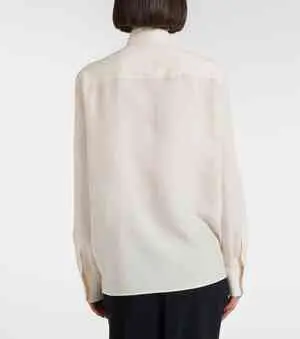 Givenchy Bow-detail Silk Blouse - White