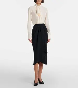 Givenchy Bow-detail Silk Blouse - White