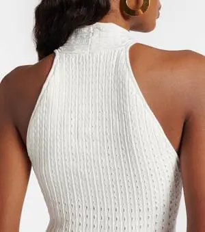 Simkhai Jenna Halterneck Mini Dress - White