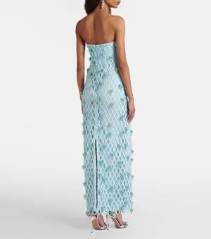 Simkhai Iridessa Sequined Bustier Gown