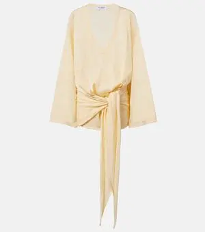 Attico Open-knit Mini Dress - White