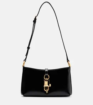 Dolce & Gabbana Lock Leather Shoulder Bag