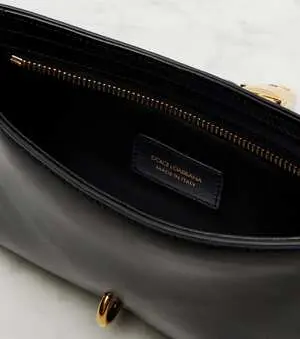 Dolce & Gabbana Lock Leather Shoulder Bag