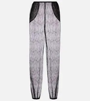 THE FRANKIE SHOP Orissa Sheer Wide-leg Pants