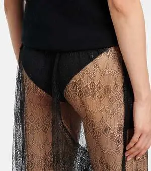 THE FRANKIE SHOP Orissa Sheer Wide-leg Pants